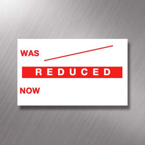 Printed CT7 'Reduced Was / Now' 26 x 16mm Price Gun Labels — Price Gun Land