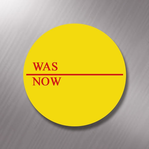 Promotional Labels - Was / Now - 1000 Promo Labels — Price Gun Land